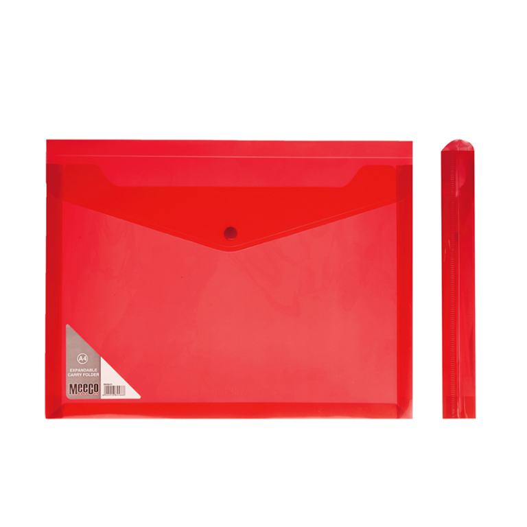 CARRY FOLDERS: A4 EXPANDABLE RED – Meeco